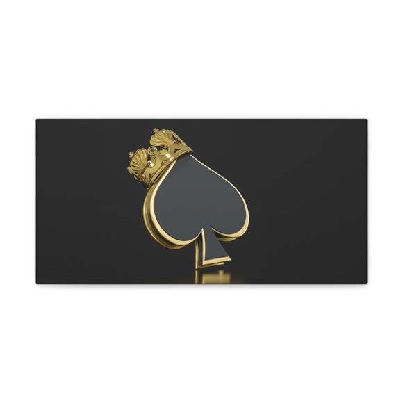 Express Your Love Gifts | Art | 3d Gold Crown Spades Playing Card ...